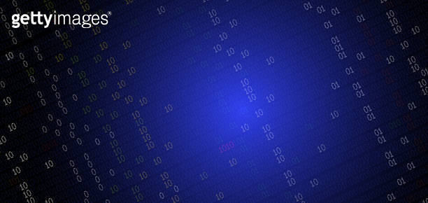 Blue tone computer program binary code background. 이미지 (1327771250 ...