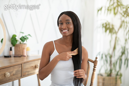Hairstyle, daily hair care at home during covid-19 lockdown 이미지 ...