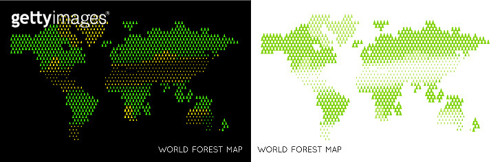 Set of Vector Flat Maps of the World. Infographic. Map Data ...