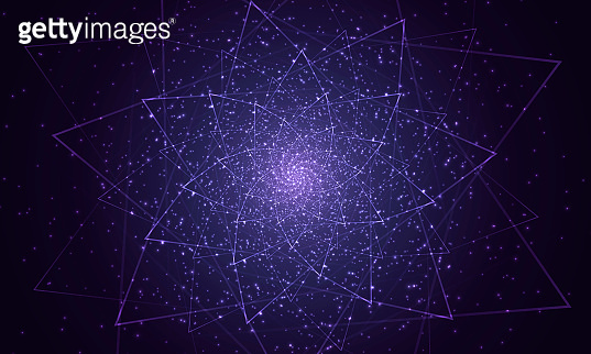 Sacred geometry, abstract flower background. Vector digital graphic ...