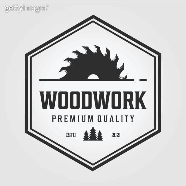 Badge of Carpenter Shop Logo Vector Vintage, Emblem of Illustration of ...