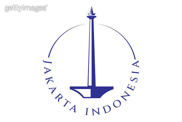 Simple Minimalist Symbol of National Monument or Monas at Jakarta ...