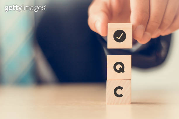 Quality control (QC) concept. For business and industry. Standard ...