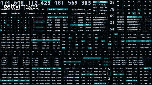 Technology Digital Number Decimal Statistics Data Sampling Simulation Illustration Background