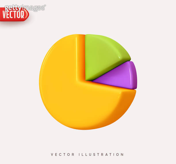 Chart pie infographic share. Element Infographic is divided into parts ...