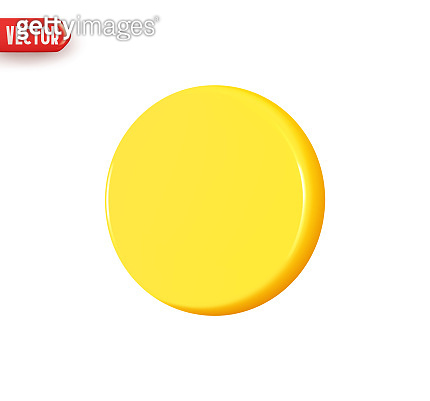Gold coin. Yellow Money change. Realistic 3d design In plastic cartoon ...