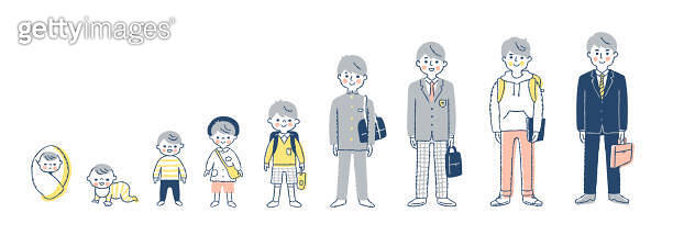 Male growth stages 이미지 (1364707239) - 게티이미지뱅크