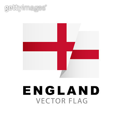 Colorful English flag logo. Flag of England. Vector illustration ...