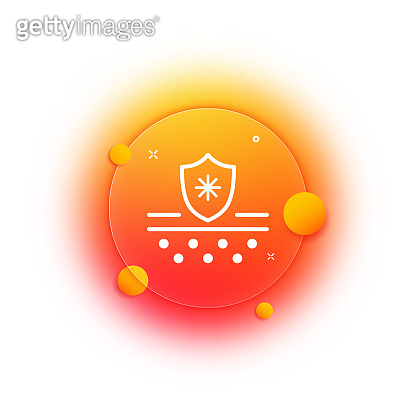 Personal care line icon. Skin protection against weather conditions ...