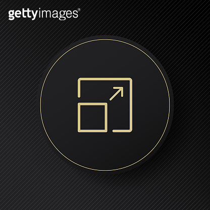 Zoom button line icon. Switch the application to full screen mode. Increase, decrease. Player ...