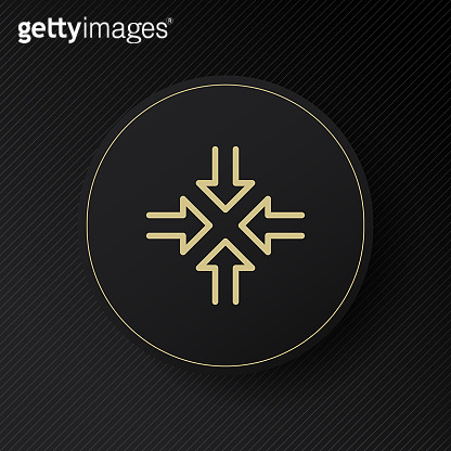 Zoom out player line icon. Screen, minimize window, zoom in, arrows ...