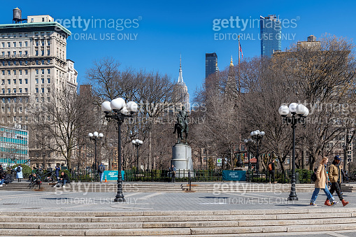Union Square in Manhattan, New York in spring times 이미지 (1407476334 ...