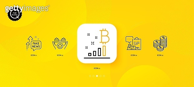 Coins, Inventory report and Favorite minimal line icons. For web ...