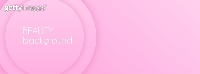 Beauty background. Abstract vector long banner, minimal pink gradient ...