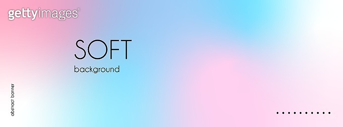 Abstract soft blurred gradient banner. Minimalistic vector colorful ...