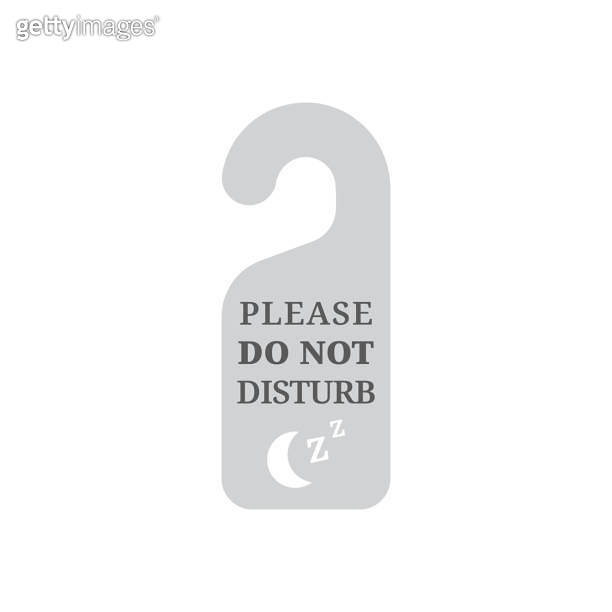 Please do not disturb vector sign (1442965317) - 게티이미지뱅크