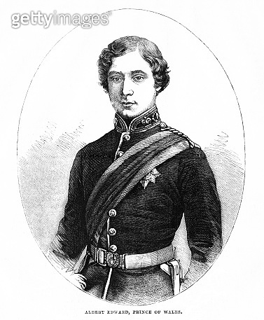 King Edward VII as Prince Albert, a Teenager in Uniform, Portrait ...