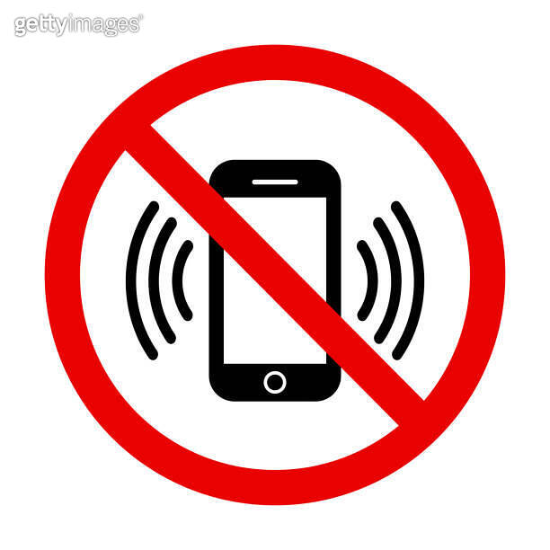 sign do not use phone 이미지 (1384644048) - 게티이미지뱅크