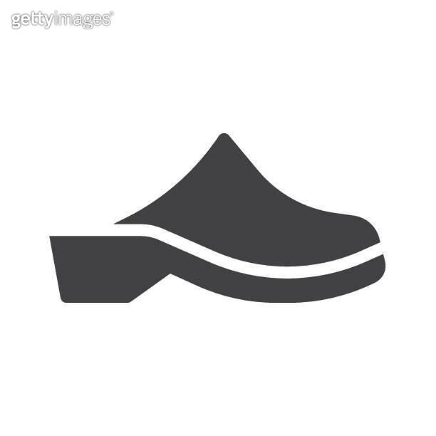 Clogs shoes vector icon 이미지 (1390823262) - 게티이미지뱅크