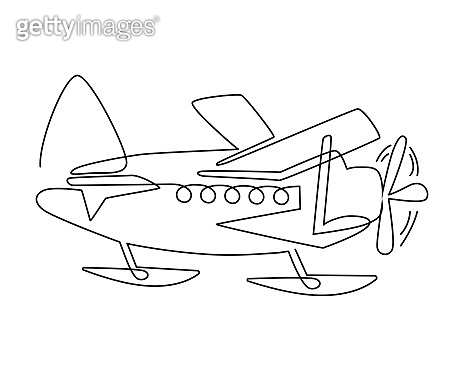 Hydroplane on floats, a device for mobile movement in space by air and ...