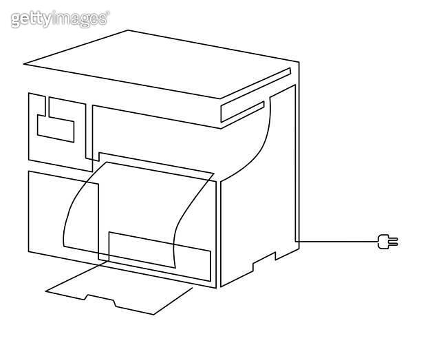 Printer, multifunction copier. Office equipment. Vector illustration ...