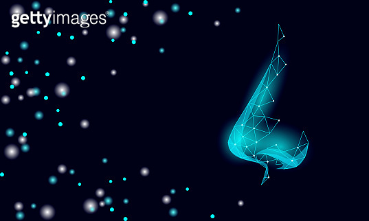 Nose 3D hay rhinitis pollen reaction. Seasonal spring pollinosis sick ...