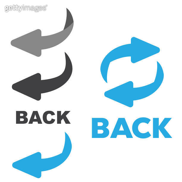 Rotating, circular, cyclic arrows. Recurrence sign. Flip over or turn ...