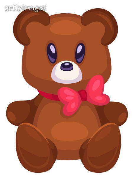 Bear icon. Cute plush animal. Stuffed toy (1367812403) - 게티이미지뱅크