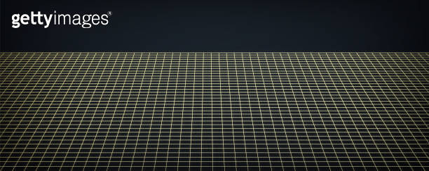 Perspective 3D Grid. Screen Graph Paper Sheet. Texture Template. 이미지 ...