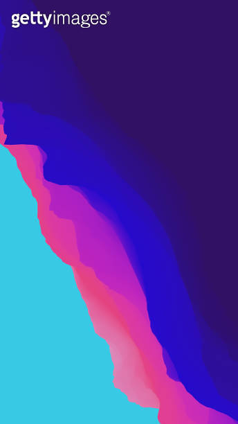 abstract gradient landscape polygon shape background.mobile screen UI ...