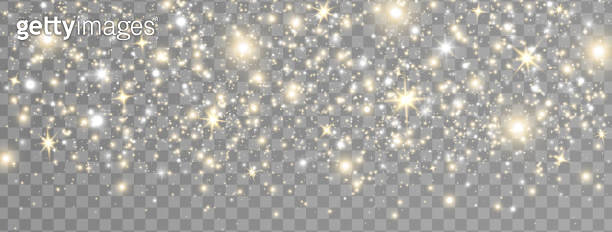 Shine luxury light background. Sparkle glitter banner. Golden bokeh. Christmas Holiday glow ...