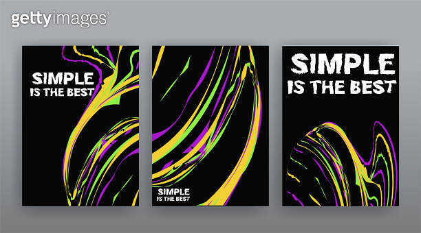 Simple is the best, neon liquid paint splash in retro the 90s and 80s ...