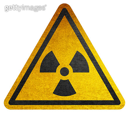 Triangular Warning Hazard Sign - Radiation Radioactive stock ...