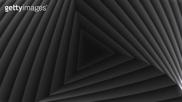 Abstract Triangle Infinity Zoom Black And White Background 이미지 ...