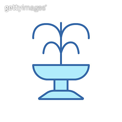 Fountain Line Icon. Fountain of Pouring water Linear Pictogram. Park ...