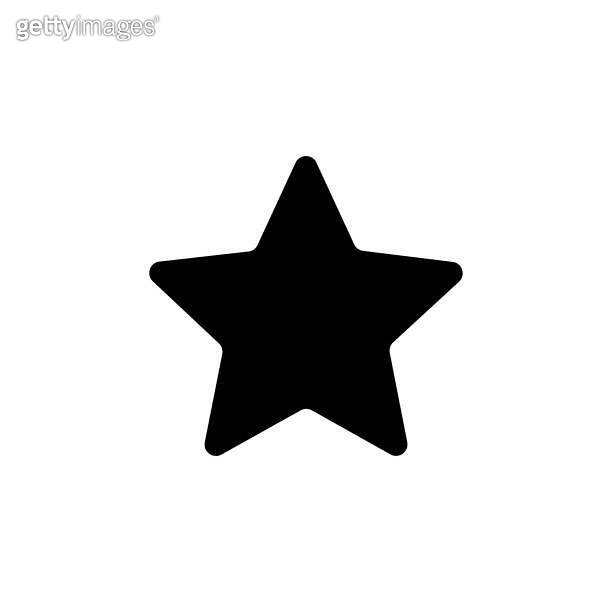 Star icon black vector illustration. 이미지 (1415200221) - 게티이미지뱅크