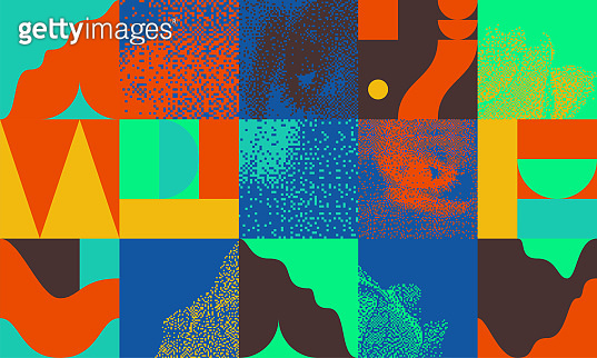 Modern Abstract Pattern Horizontal Background, Grunge Transition ...