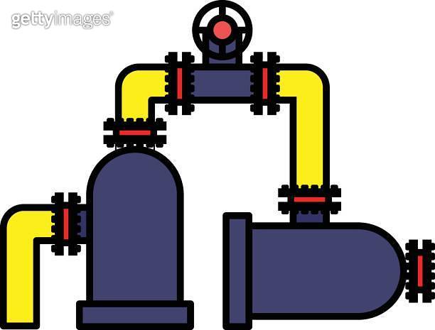 Well head throttle valve Concept, Vertical Treater Dump Valves Vector ...