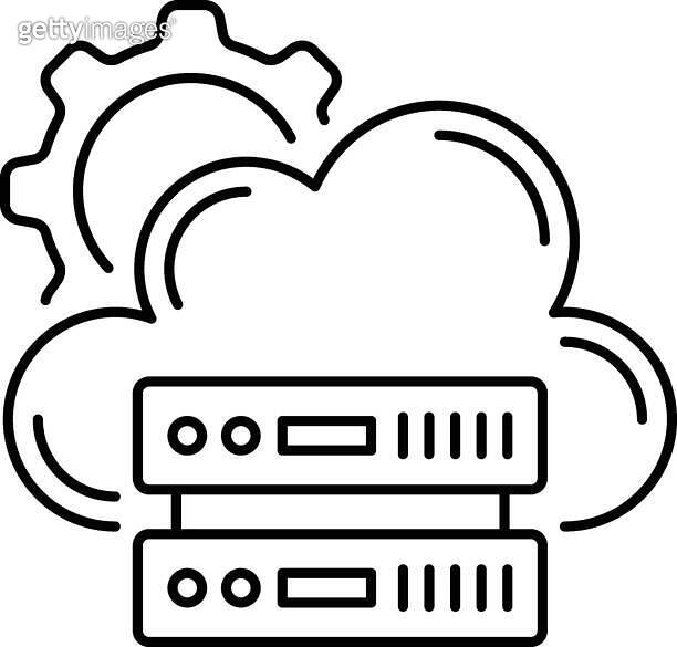 Managed Remote Machine Concept, Database as a Service Platform Vector Icon Design, Cloud ...