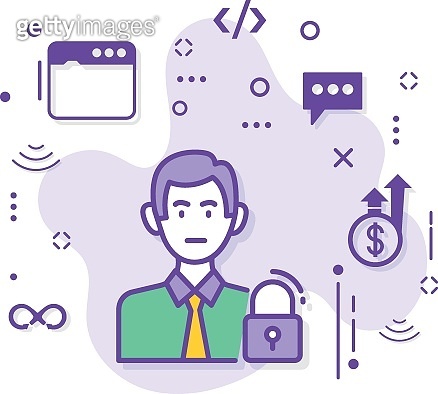 network technician, skilled person Avatar Sign, Professor Character ...