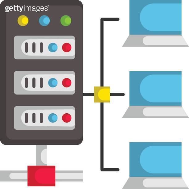 Array Database Management Systems Concept Load Balancing Vector Color Icon Design Big Data 4422