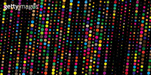abstract background colored polka dots on black background 이미지 ...