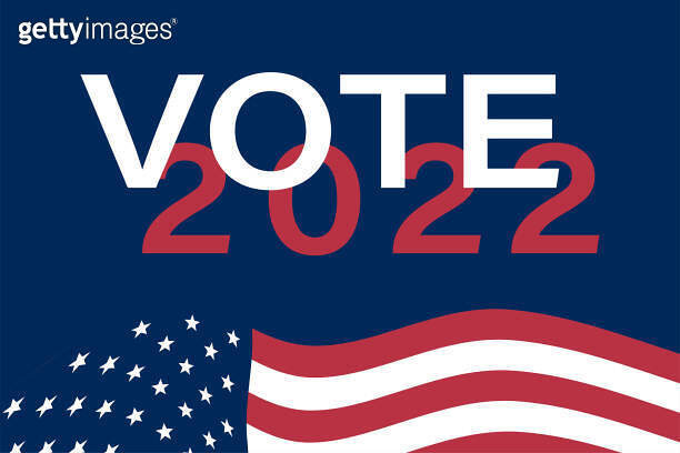 Call to Vote on 2022 elections. 2022 midterm elections background. 이미지 ...