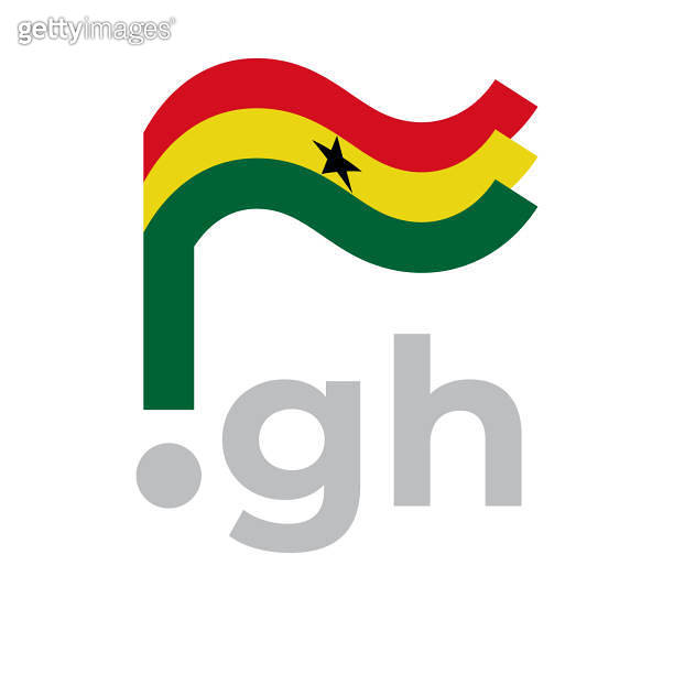 Ghana flag icon. Original simple design of the ghanaian flag, map ...