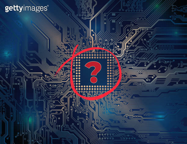 Chip shortage concept. Global shortage of semiconductor processors ...