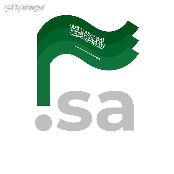 Saudi Arabia flag icon. Original simple design of the saudi arabian ...