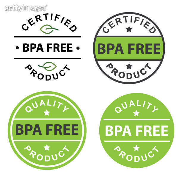 Bpa free badge, logo, icon. BPA bisphenol A and phthalates free flat ...