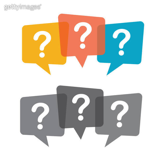 Dialog bubbles with question marks. (1388179548) 일러스트, 무료 일러스트, 아이콘, 무료 ...