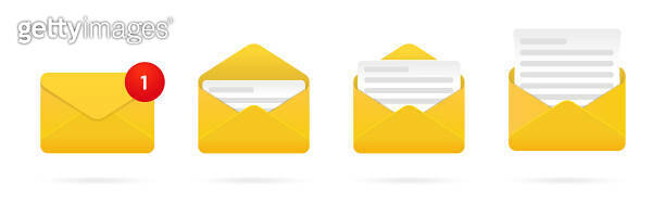 New message notification concept on realistic smartphone mockup. New ...