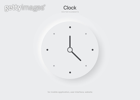 3d time and clock symbol. Date, time, era, duration, period, span, hour ...